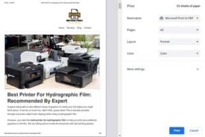 How To Print A Web Page As It Appears On Screen